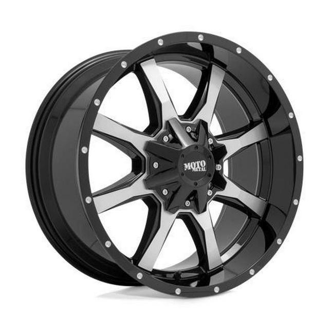 MO97079080312NUS Mo970 17x9 8x6.5 / 8x165.1 Gloss Black w/Machined Face FZW