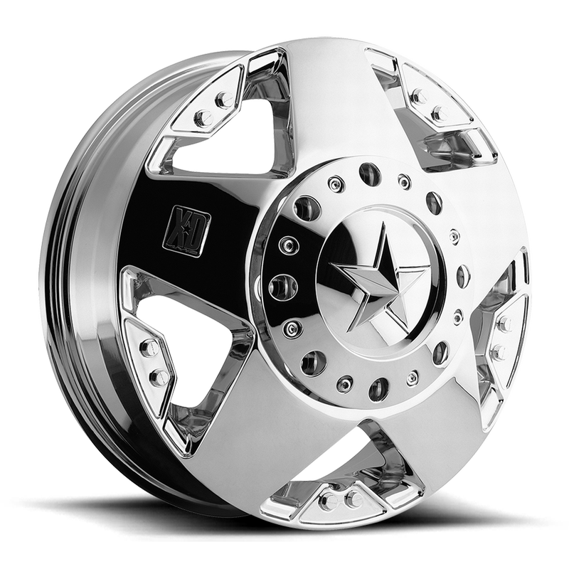 XD77566080299 Rockstar Wheels (16x6 8x6.5 / 8x165.1) DUALLY CHROME ...